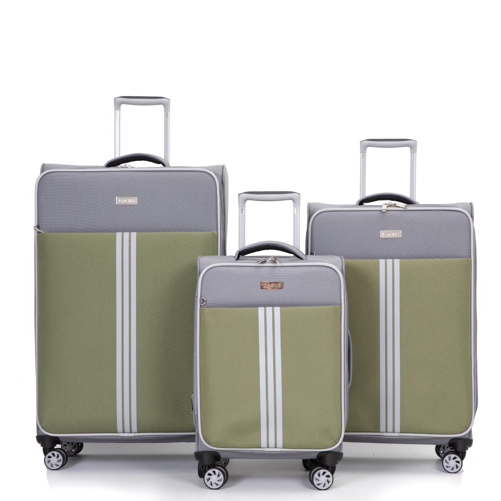 Lightweight Soft Suitcases 4 Wheel Luggage Travel Bag – Infinity Leather